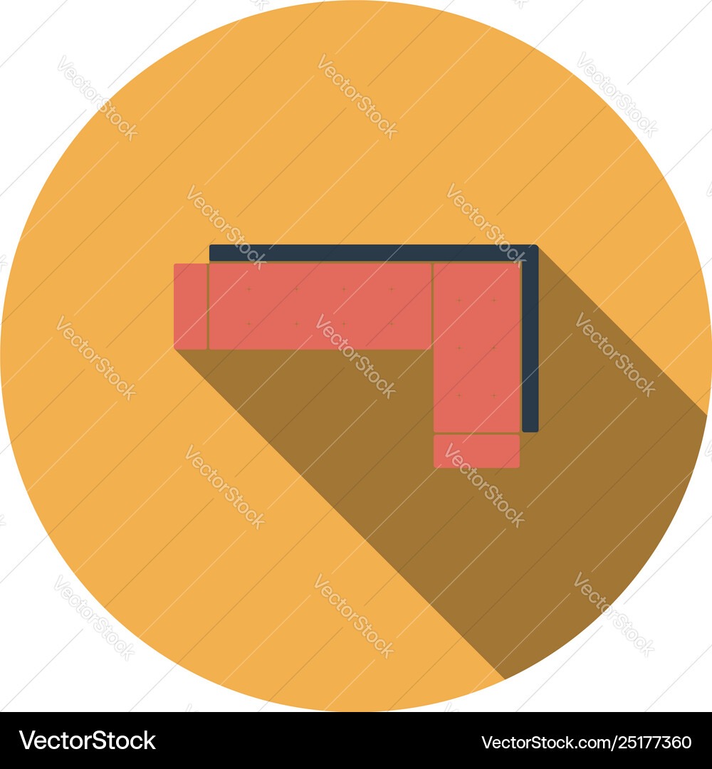 Corner sofa icon Royalty Free Vector Image - VectorStock