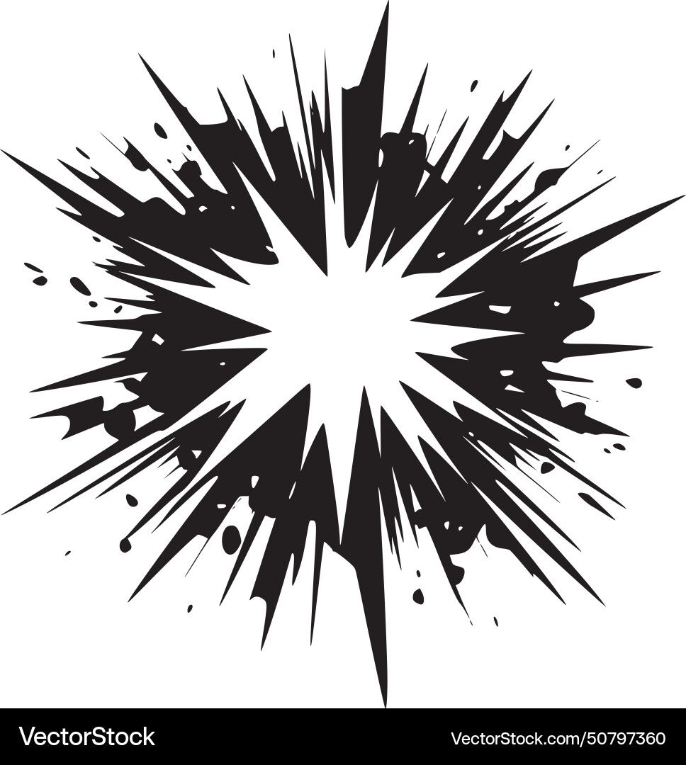 Explosion - minimalist and flat logo Royalty Free Vector