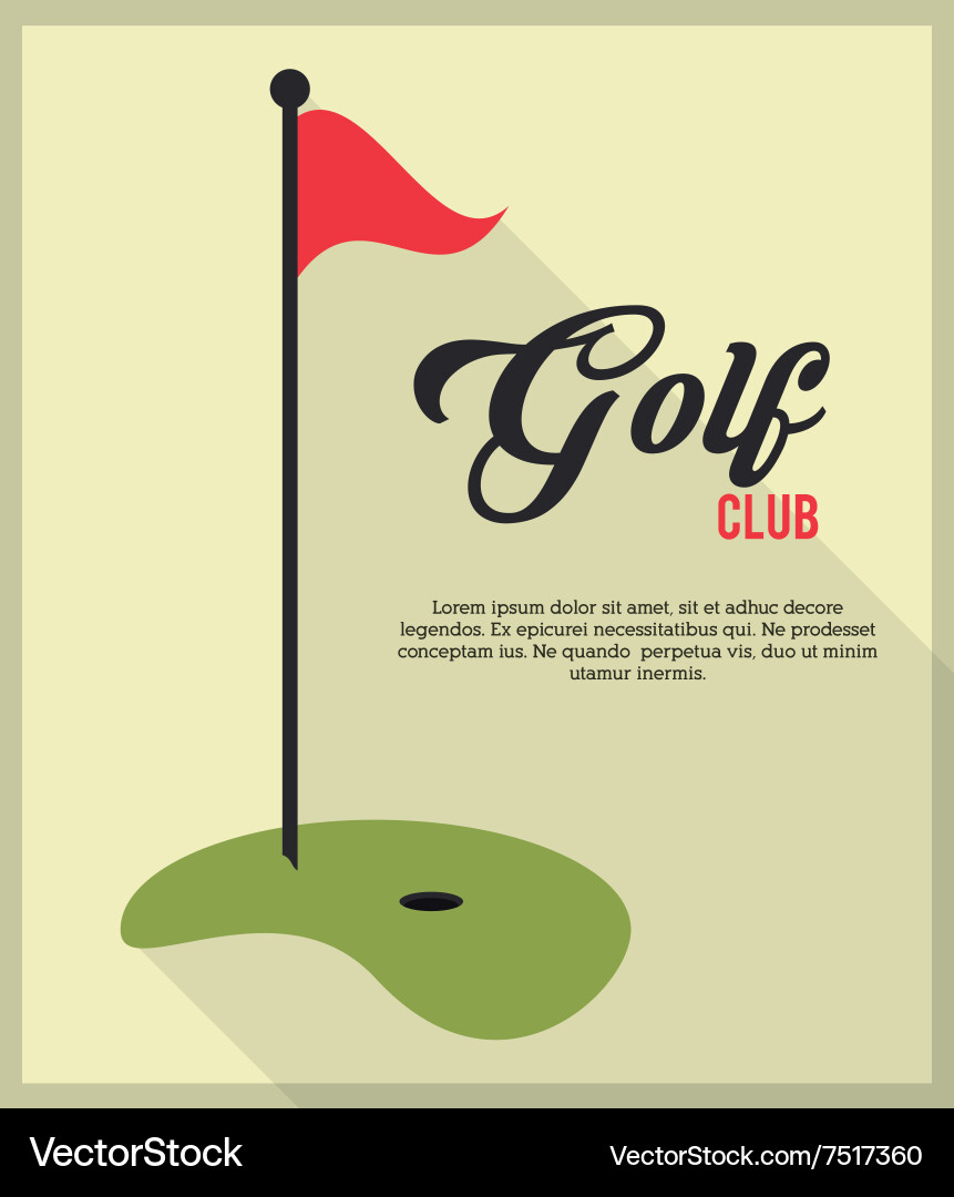 Golf club design Royalty Free Vector Image - VectorStock