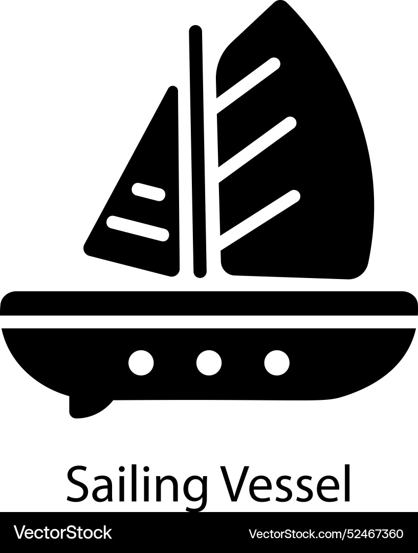 Sailing vessel Royalty Free Vector Image - VectorStock