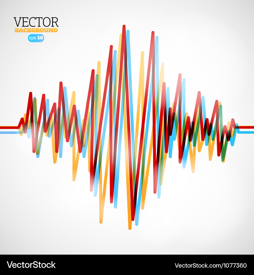 Waveform background Royalty Free Vector Image - VectorStock