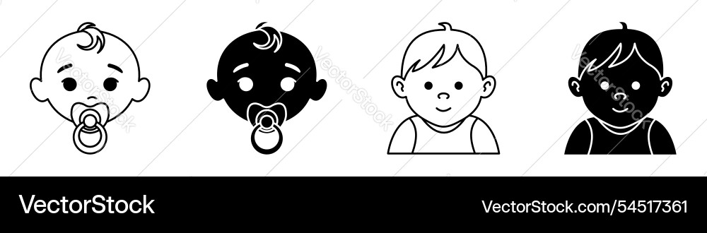 Baby boy icon Royalty Free Vector Image - VectorStock
