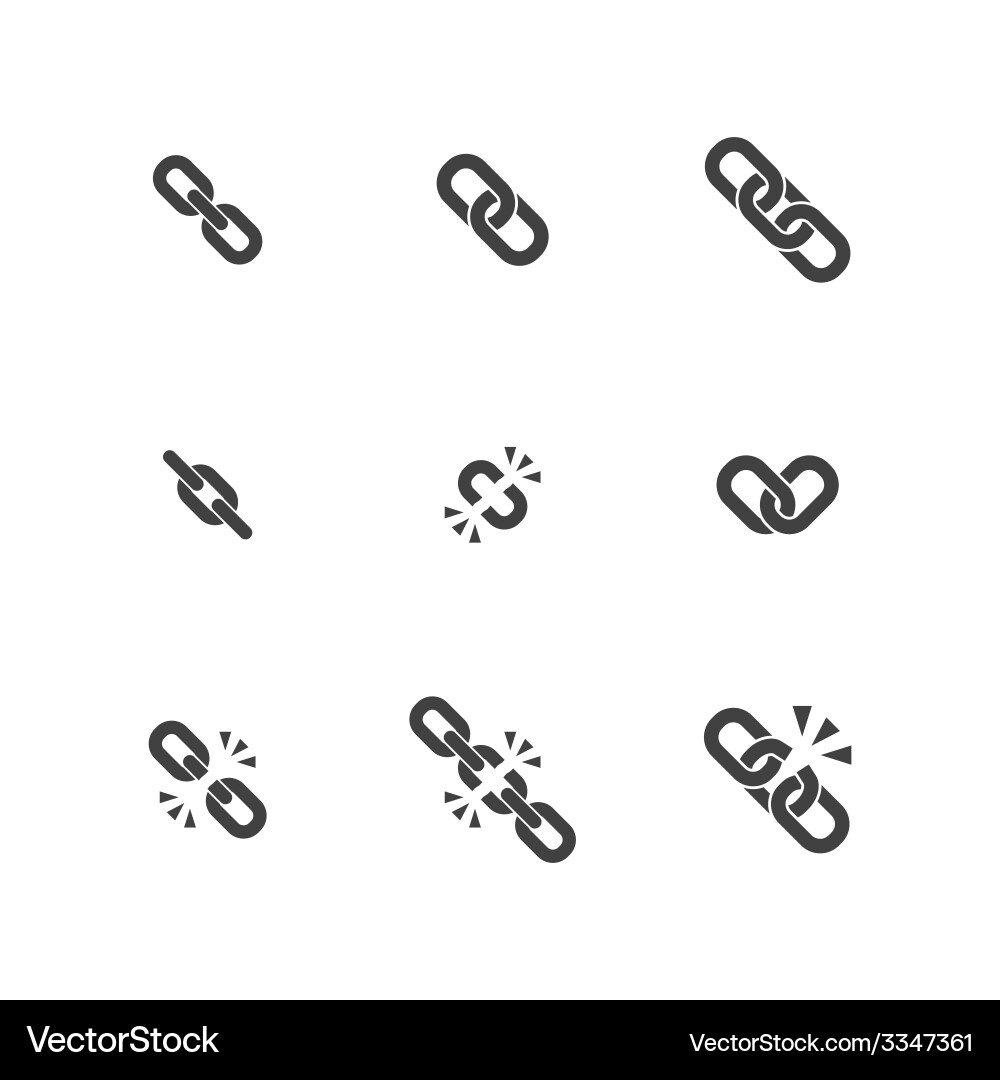 Break Chain Link Vector Images (over 1,300)