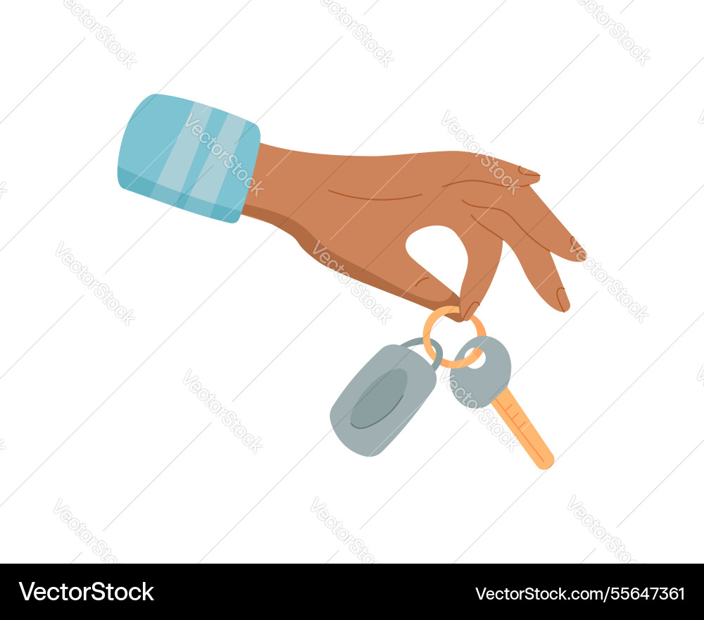 Hand key exchange icon Royalty Free Vector Image