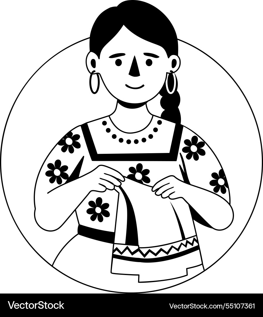 Myanmar girl Royalty Free Vector Image - VectorStock