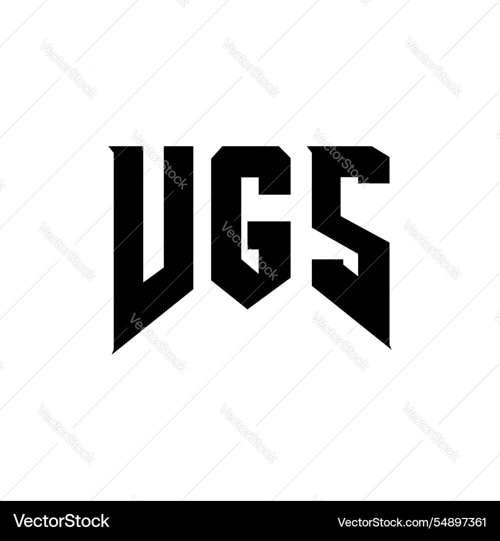 Vgs letter logo design for technology company Vector Image