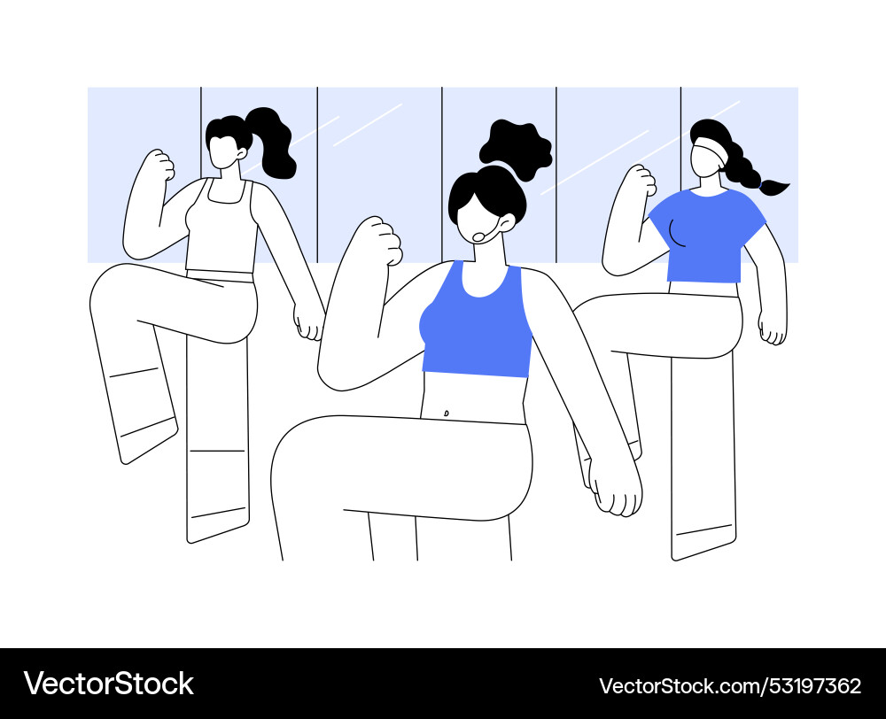 Fitness instructor isolated cartoon Royalty Free Vector
