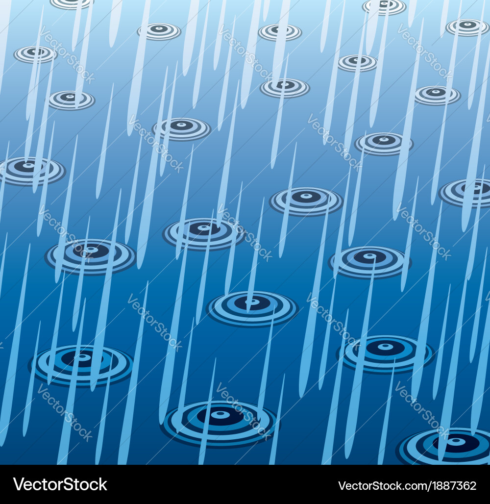 Rain drops Royalty Free Vector Image - VectorStock