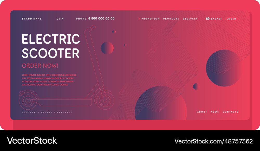 Template for the design and placement of text Vector Image