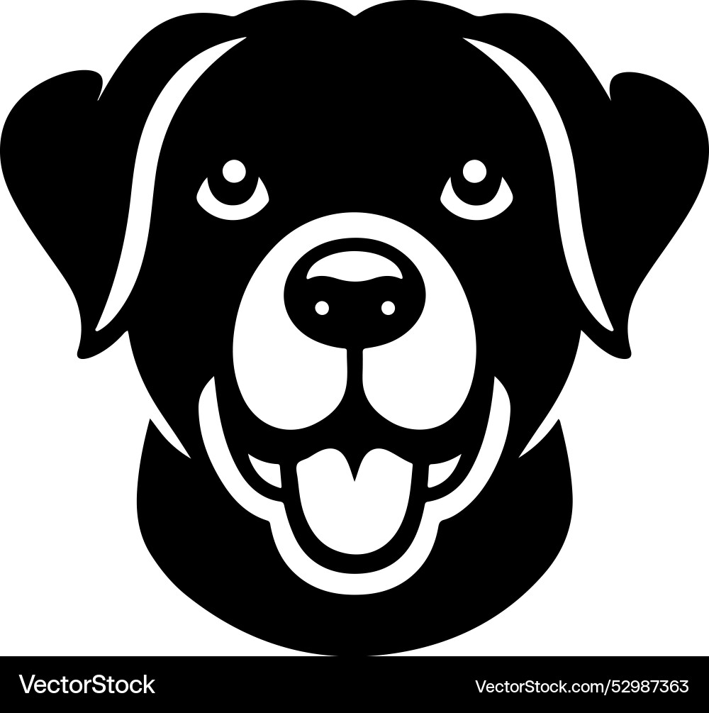 Dog head stock Royalty Free Vector Image - VectorStock