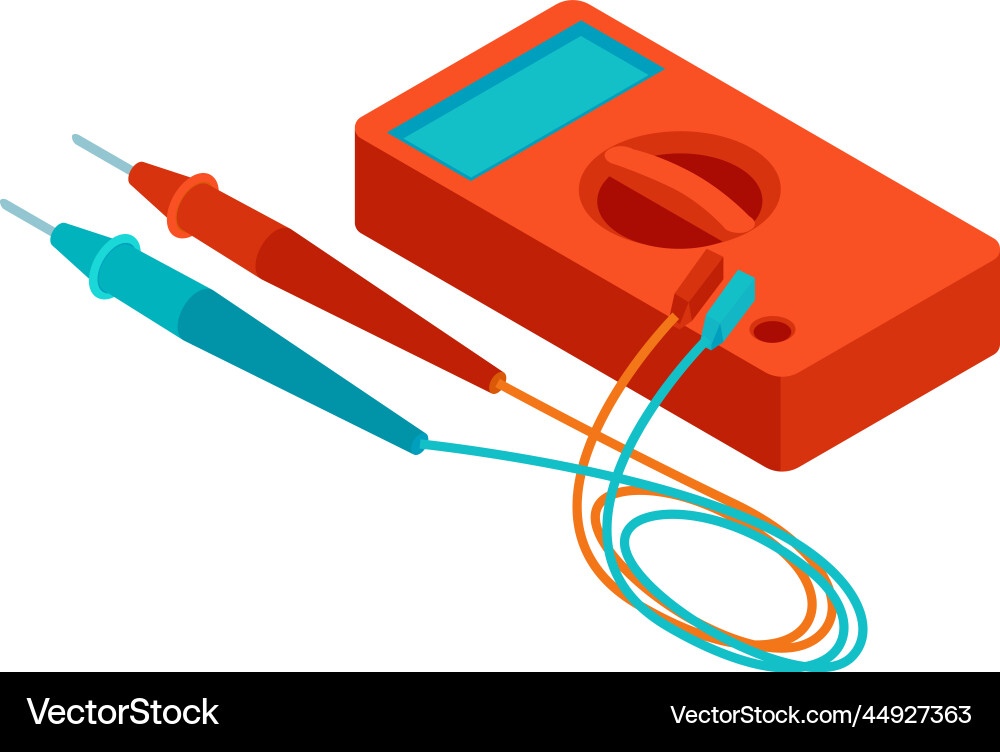 Electric service tester composition Royalty Free Vector