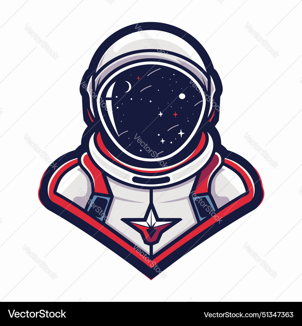 Esport logo astronaut spaceman icon sticker Vector Image