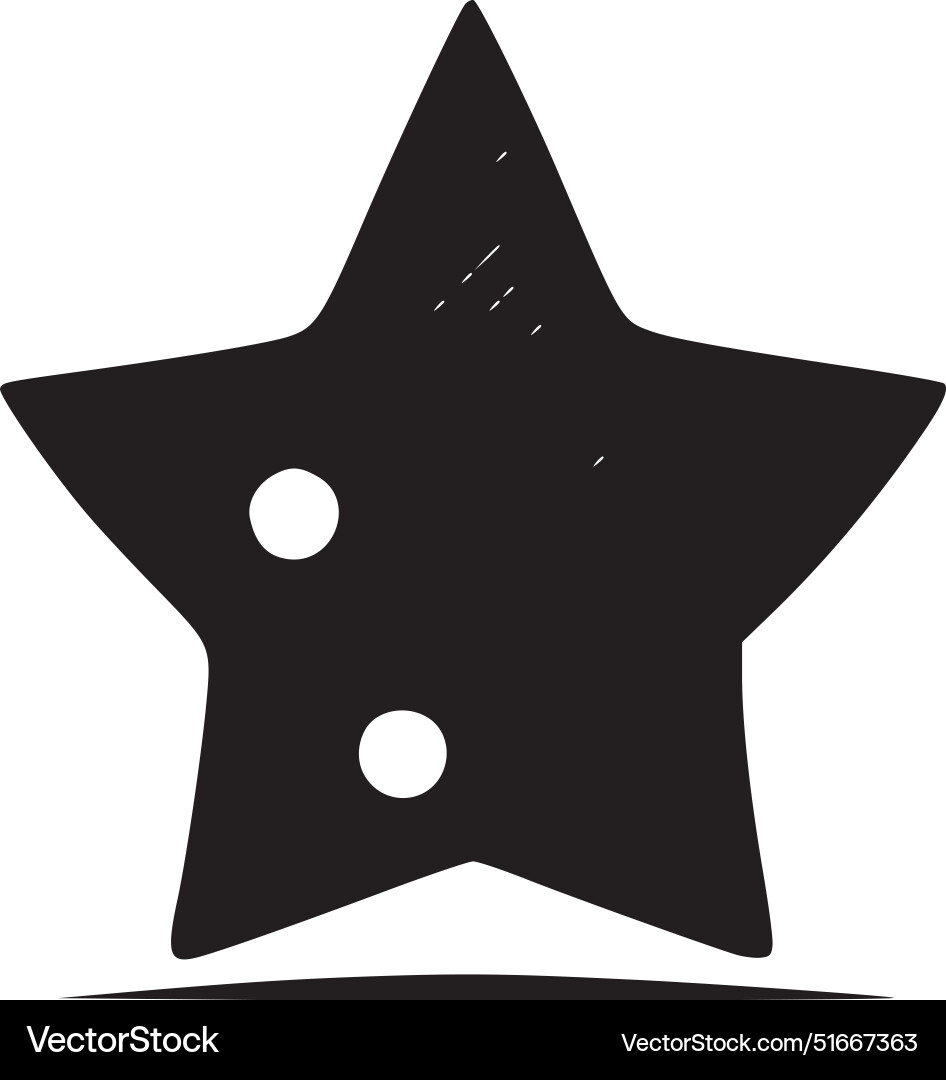 Star - high quality logo ideal for t-shirt Vector Image