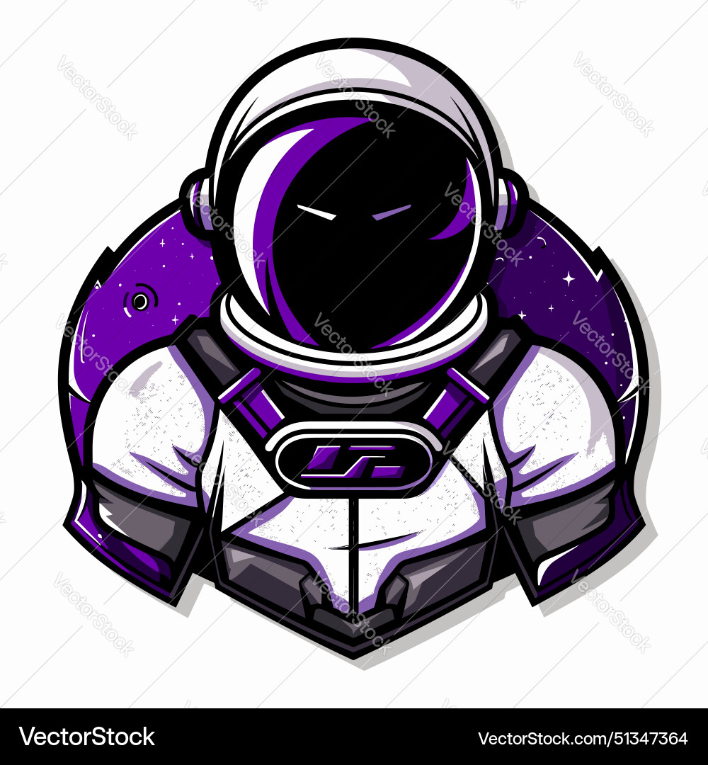 Esport logo astronaut spaceman icon sticker Vector Image