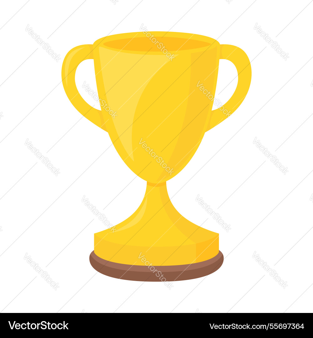 Gold Trophy Icon Royalty Free Vector Image - VectorStock