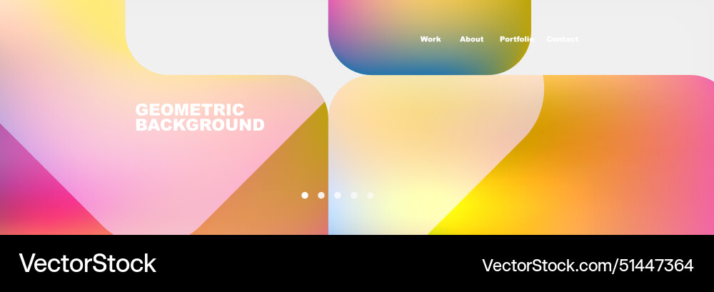 Square internet web page design template Vector Image