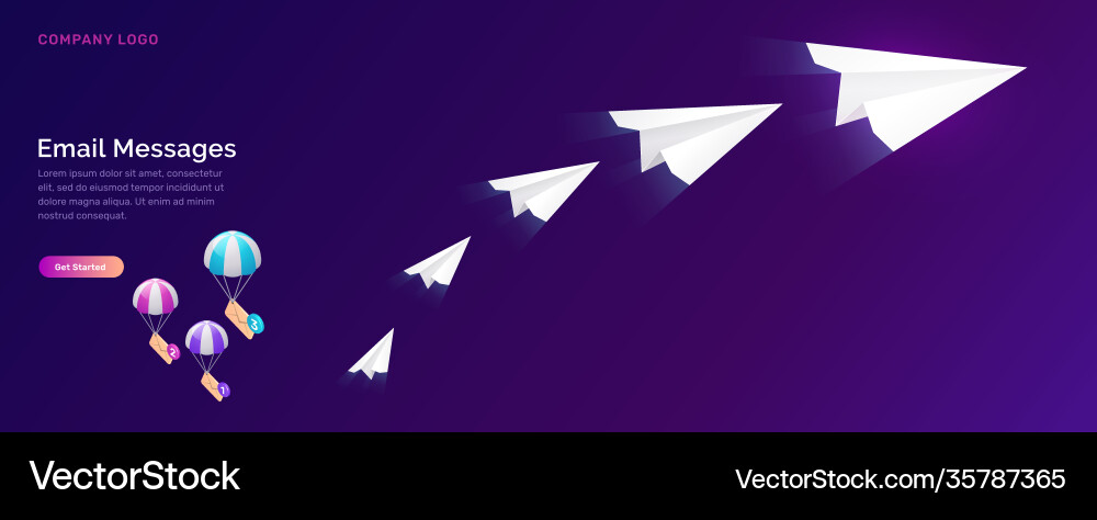 Email message service isometric marketing concept Vector Image