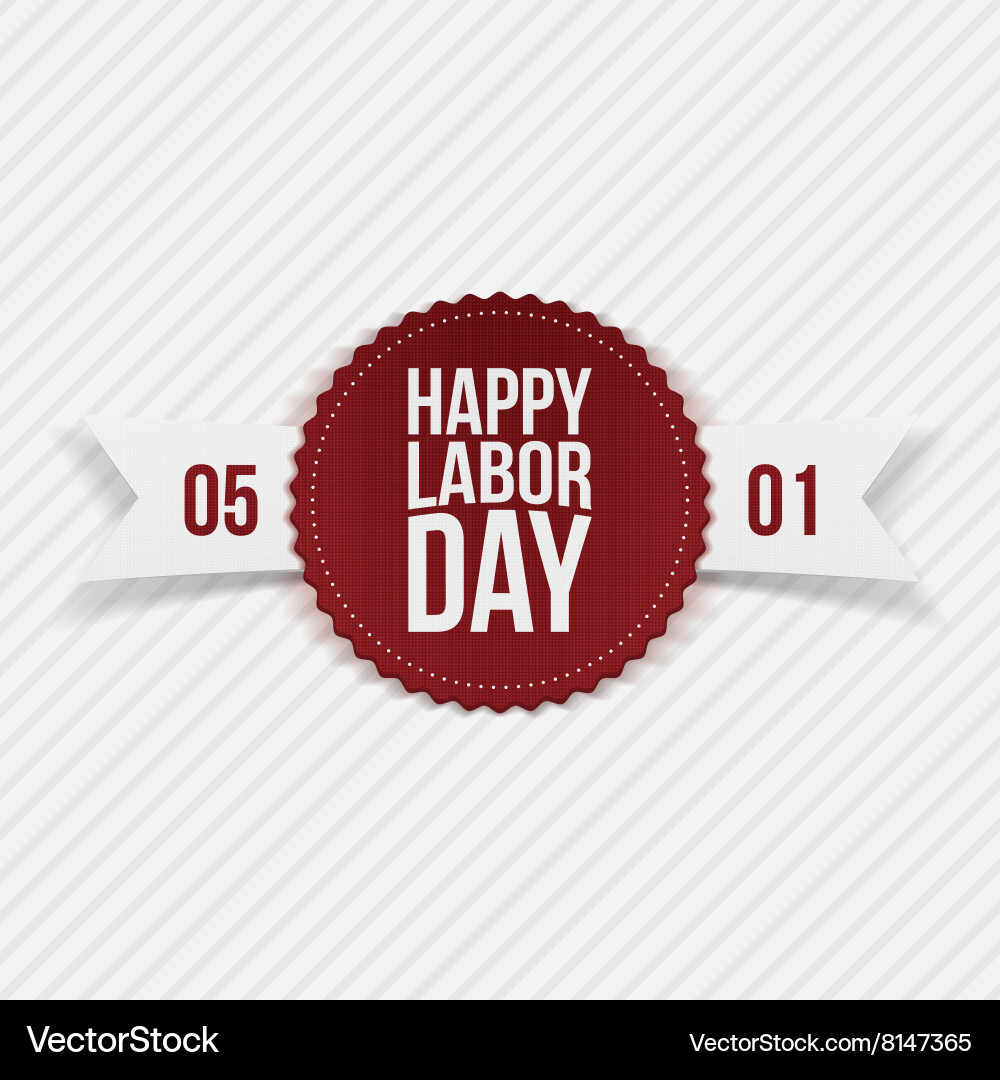 International labor day may 1st realistic banner Vector Image