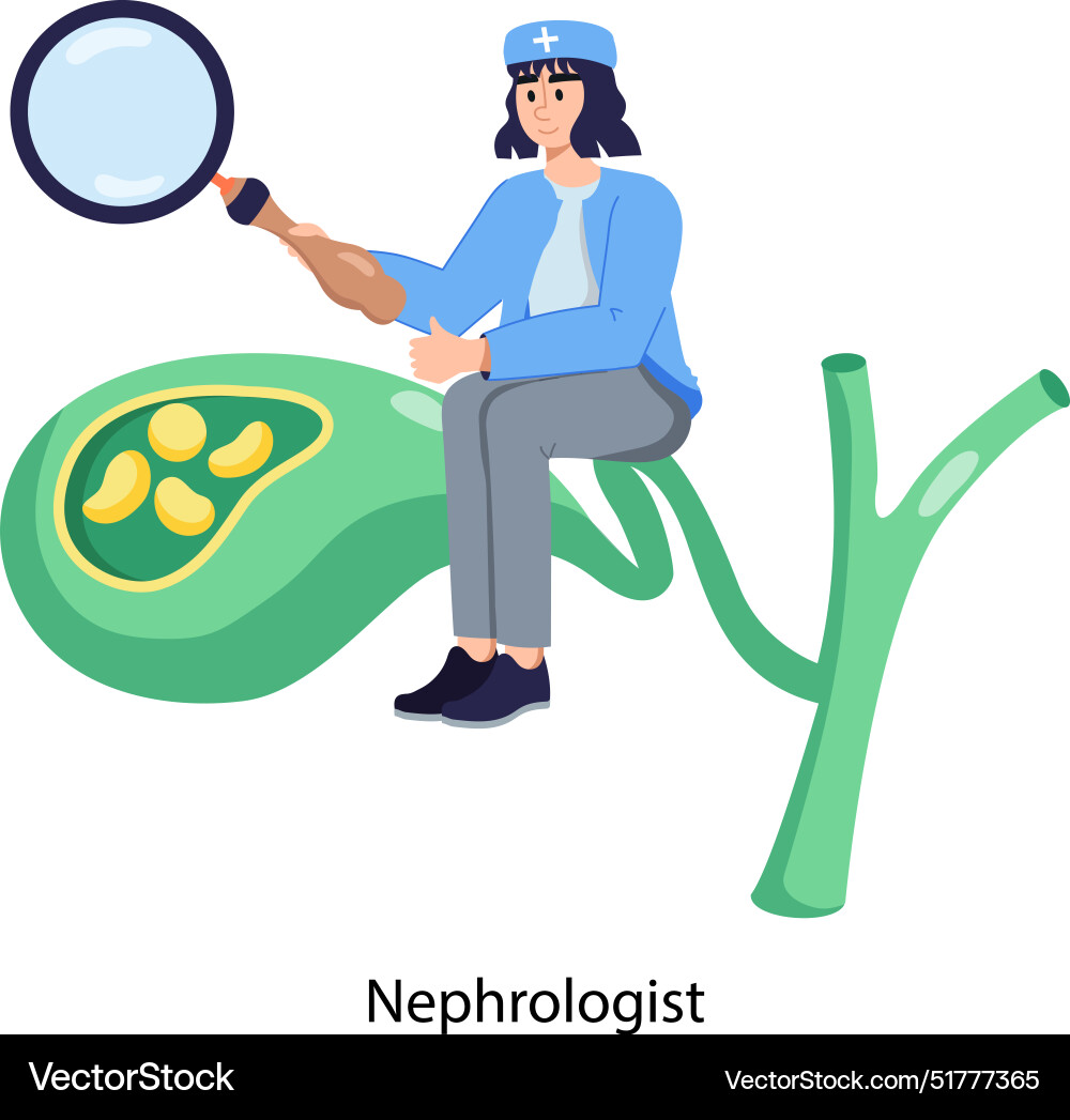 Nephrologist Royalty Free Vector Image - VectorStock