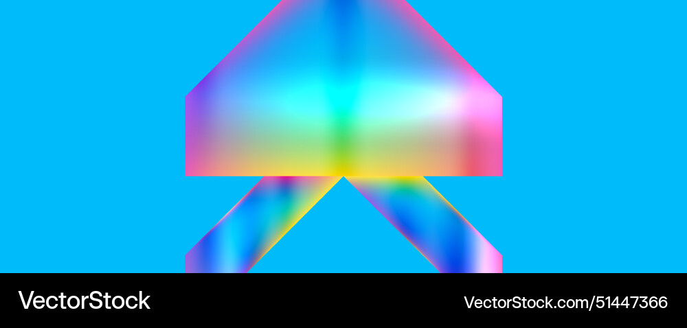 Colorful metallic geometric shapes Royalty Free Vector Image