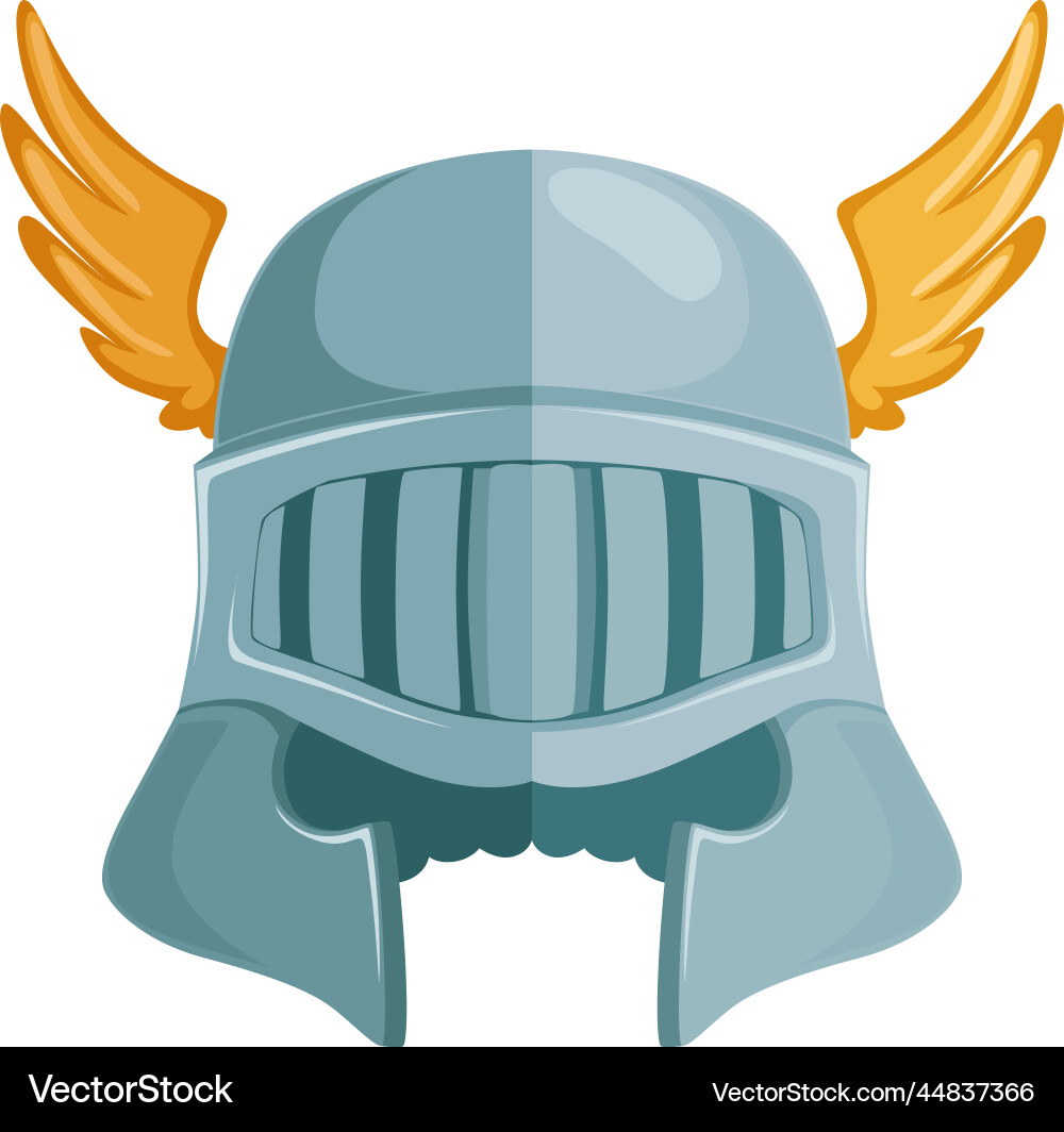 Medieval helmet icon cartoon knight head Vector Image