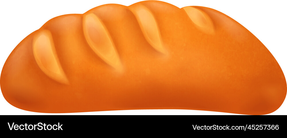 Realistic bread loaf icon Royalty Free Vector Image