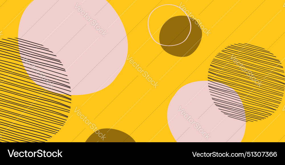 Seamless round pattern background with shapes Vector Image