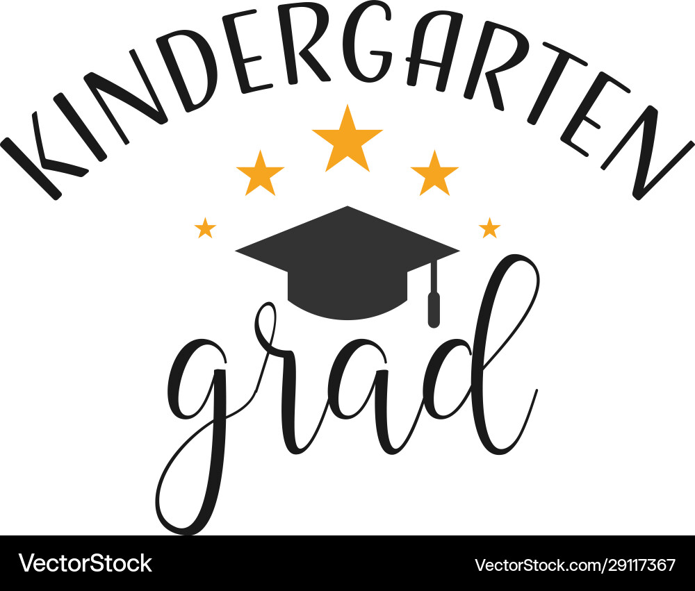 Graduation quote lettering typography Royalty Free Vector