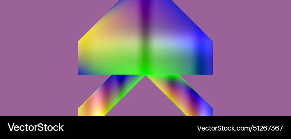 Neon color abstract geometric shapes background Vector Image