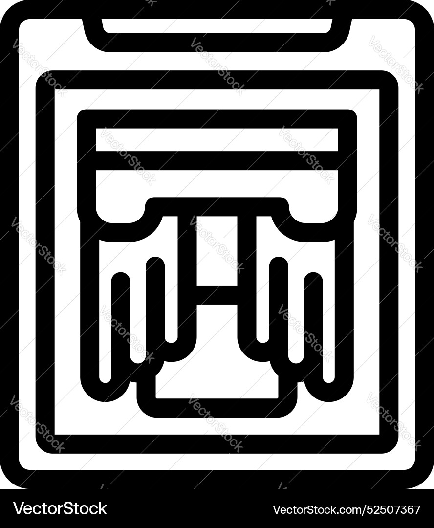 Washing machine displaying cycle program Vector Image