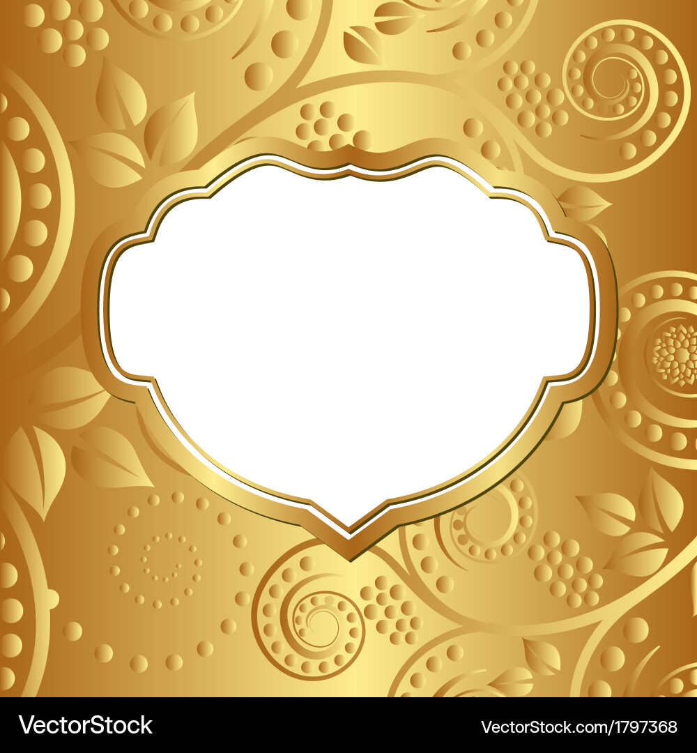 Gold background Royalty Free Vector Image - VectorStock