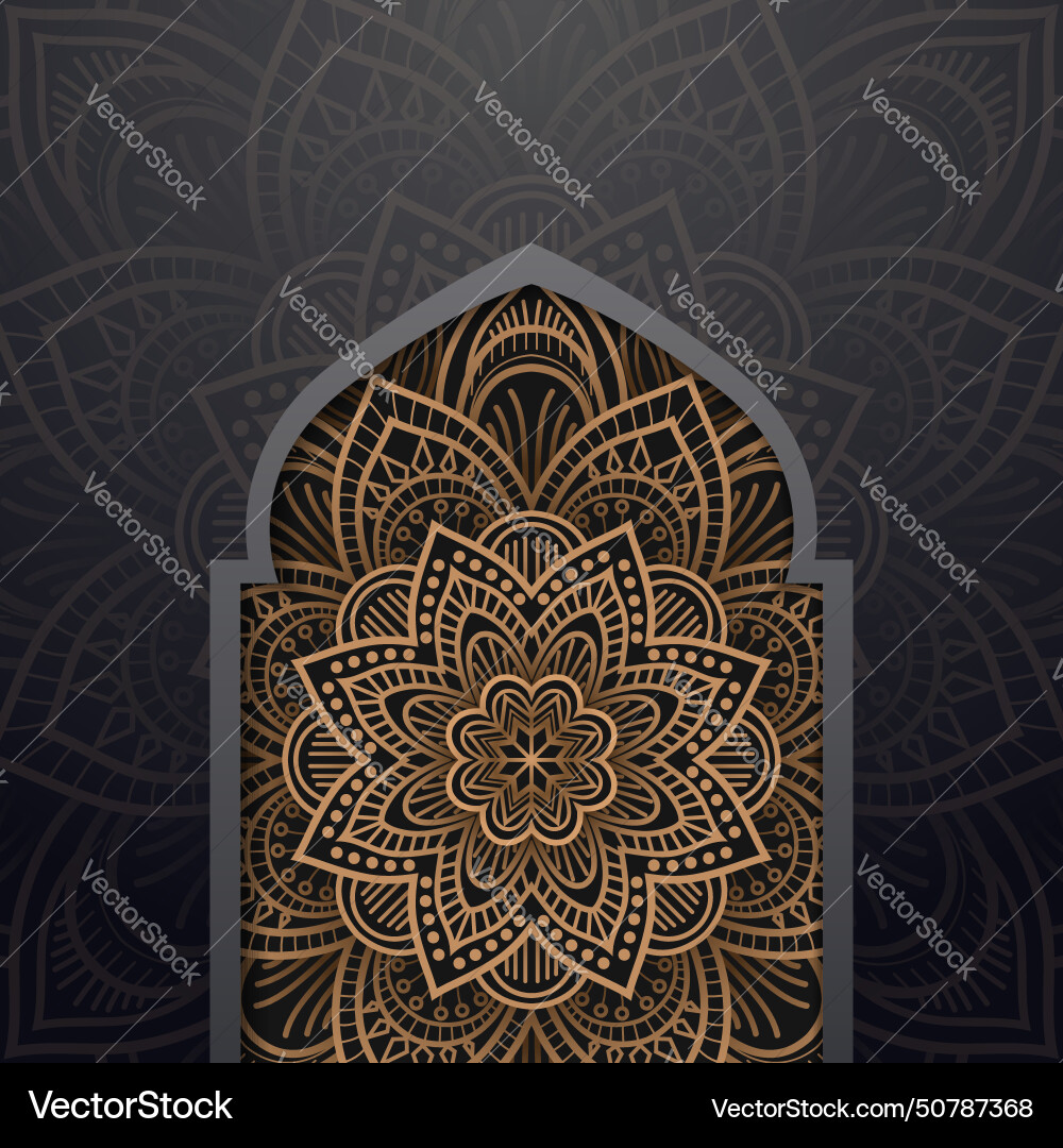 Islamic premium background suitable for greeting Vector Image