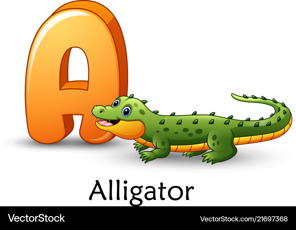 Crocodile Spell Alphabet Vector Images (44)