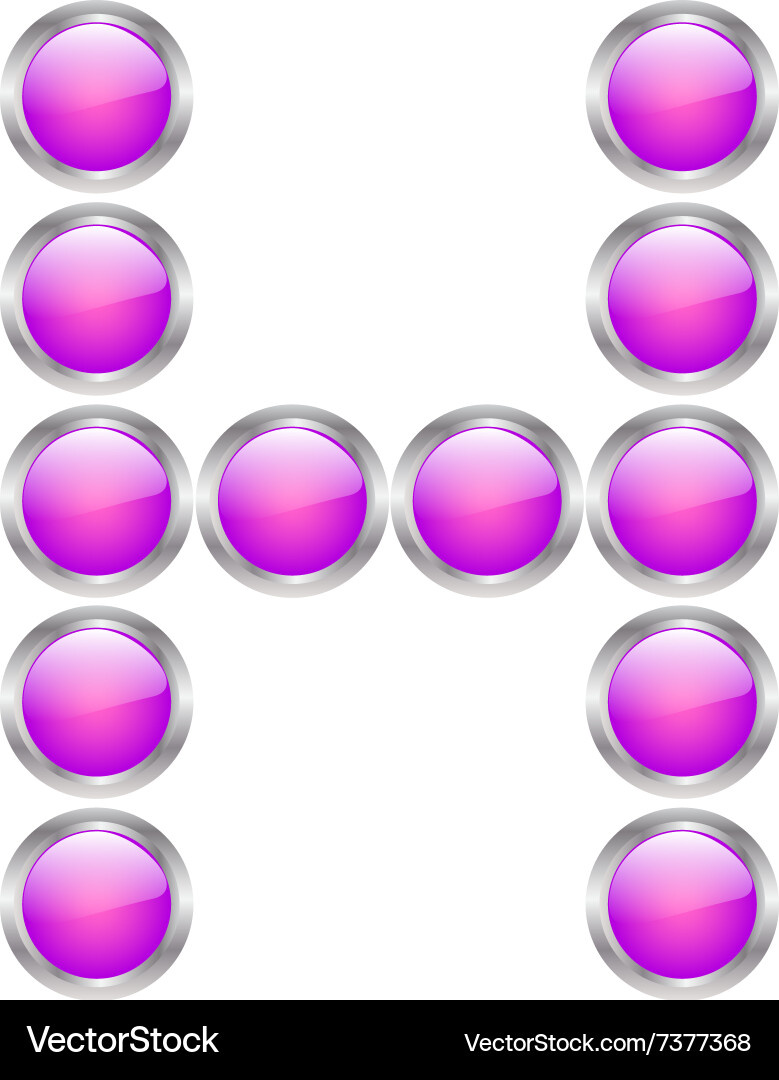 Letter h Royalty Free Vector Image - VectorStock