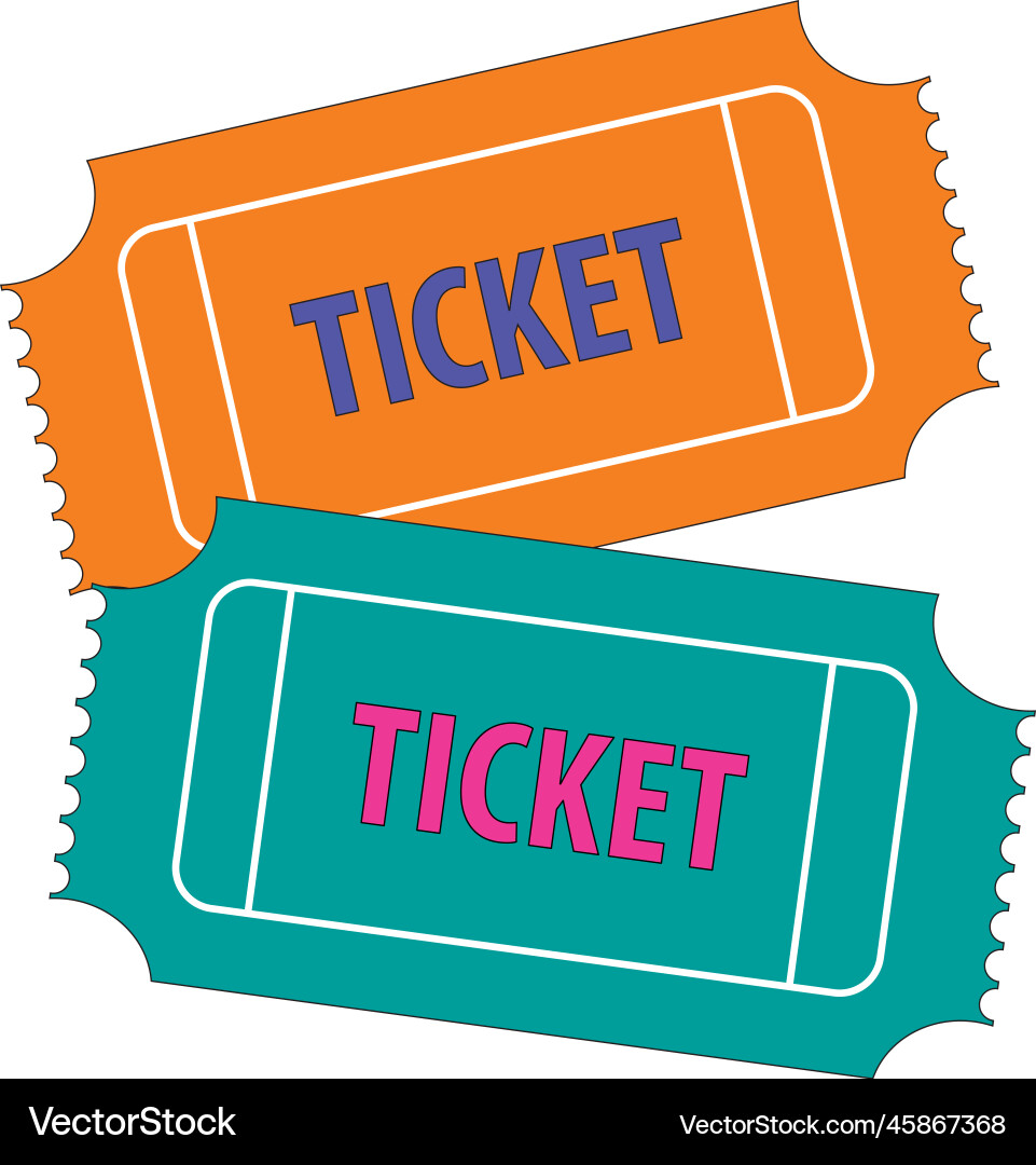Ticket Cartoon Raffle Vector Images (over 390)