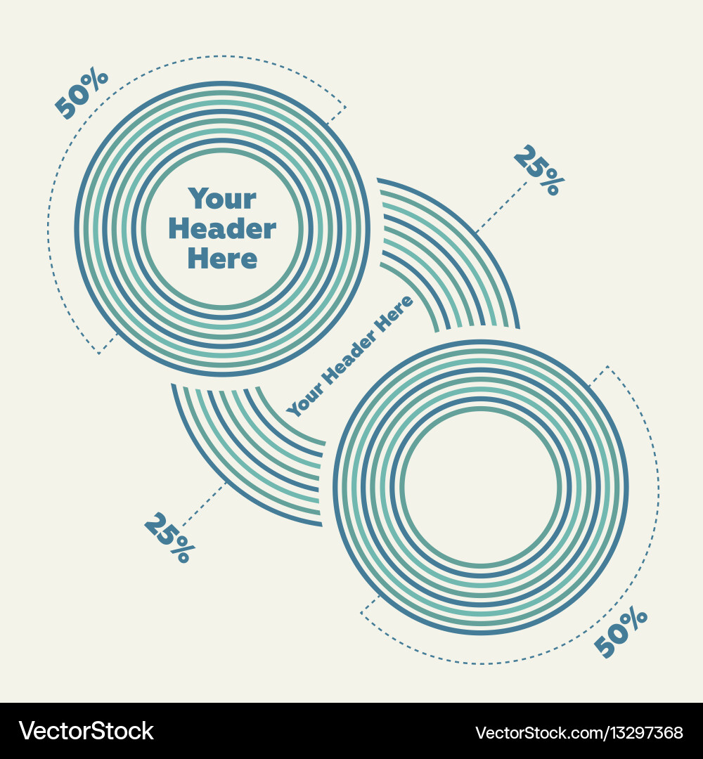 Pie chart flat Royalty Free Vector Image - VectorStock