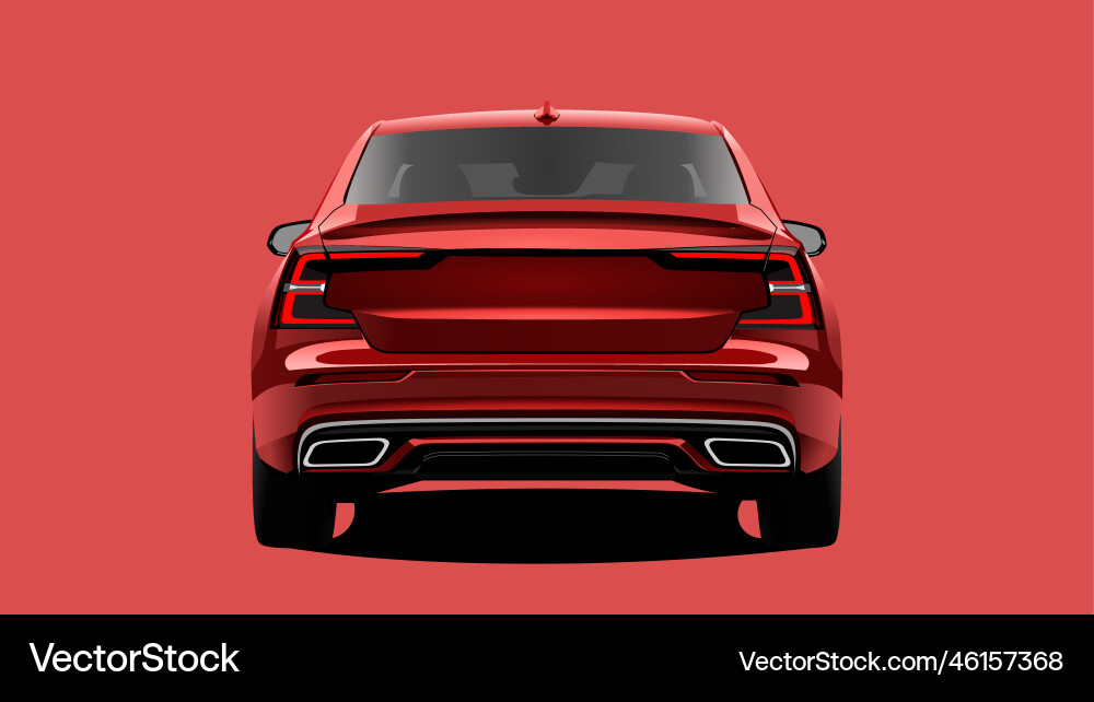 Realistic car Royalty Free Vector Image - VectorStock