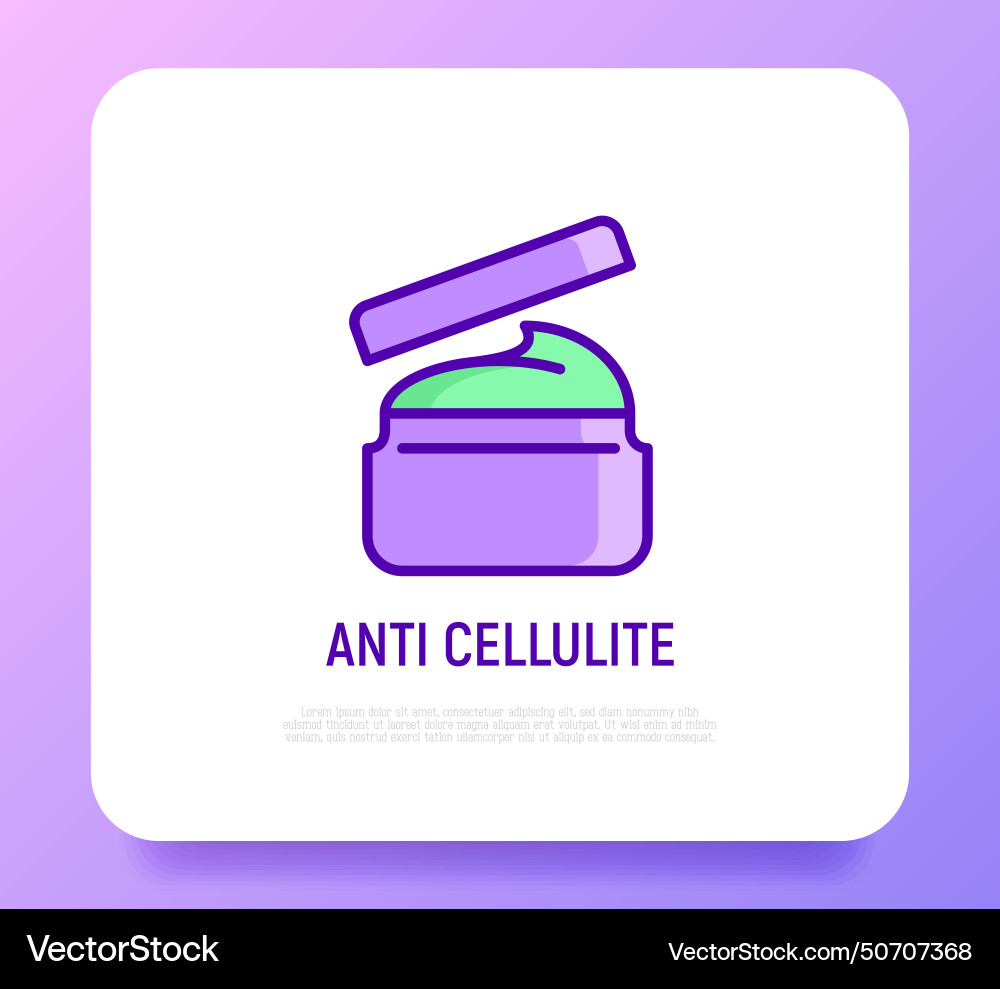 Spa treatment body scrub cream thin line Vector Image