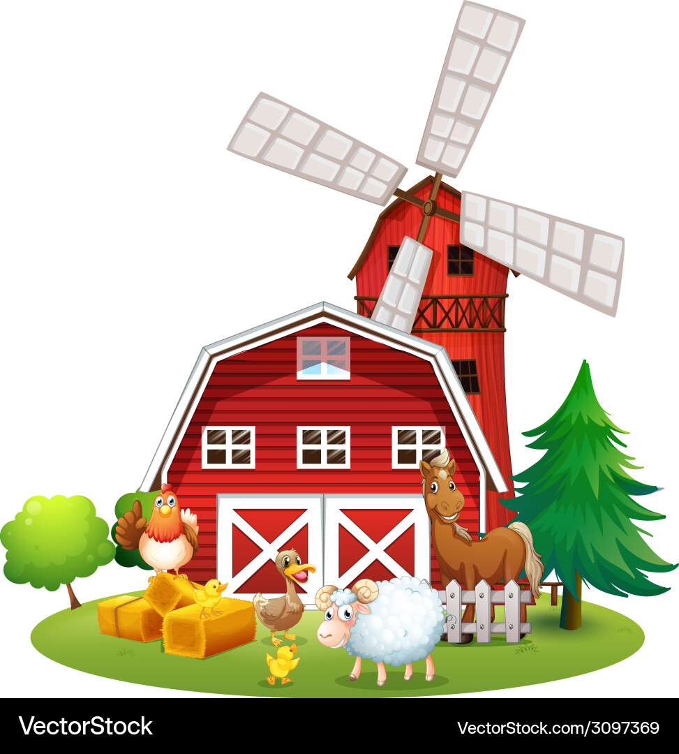 Animals and farm Royalty Free Vector Image - VectorStock