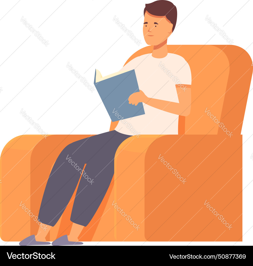 Everyday reading book icon cartoon work Royalty Free Vector