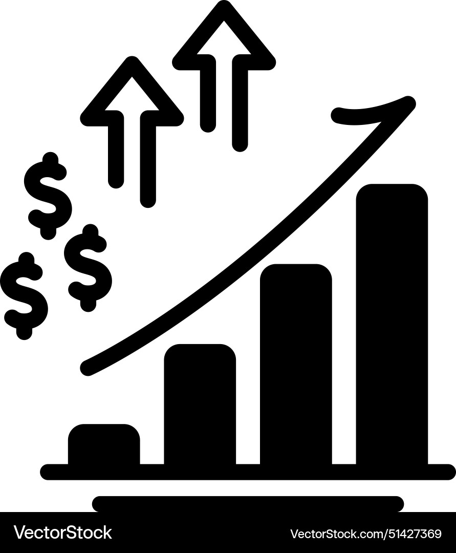 Increasing revenue Royalty Free Vector Image - VectorStock