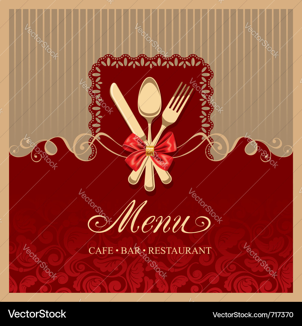 Elegant Menu Backdrop Royalty Free Vector Image