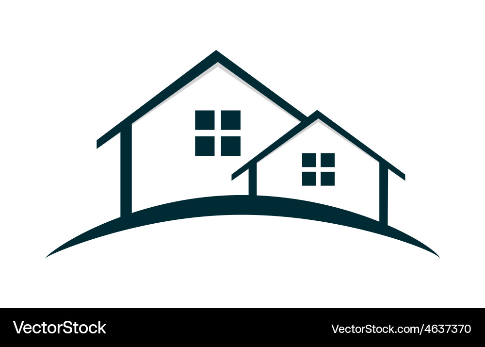 Modern House Icon Set Royalty Free Vector Image