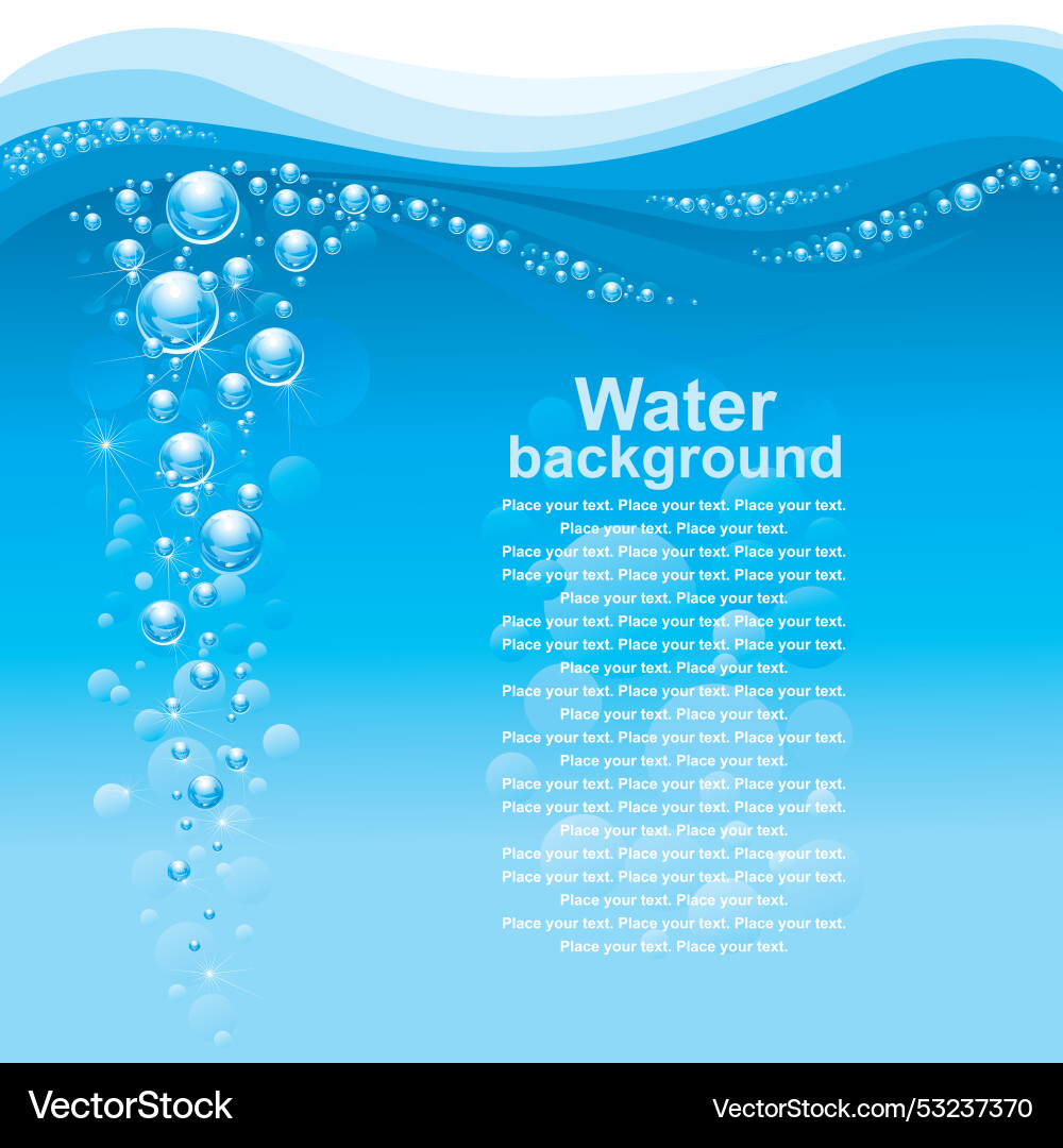 Water background Royalty Free Vector Image - VectorStock