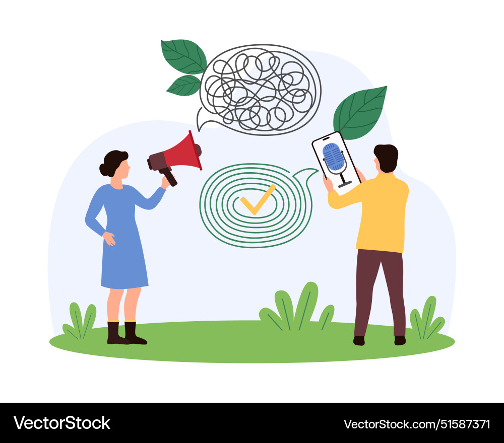 Bad business communication miscommunication Vector Image