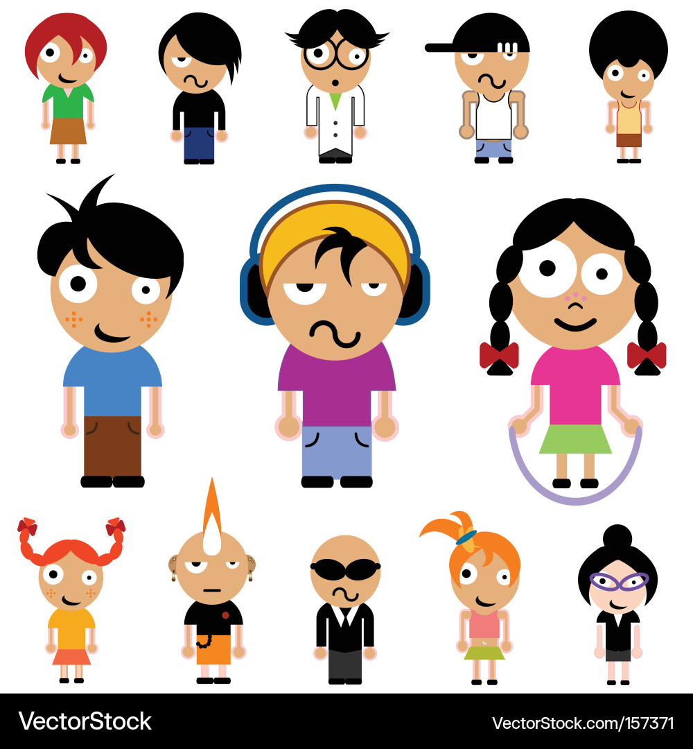 Cartoon kid Royalty Free Vector Image - VectorStock
