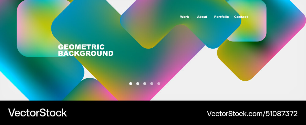 A colorful geometric pattern with squares Vector Image