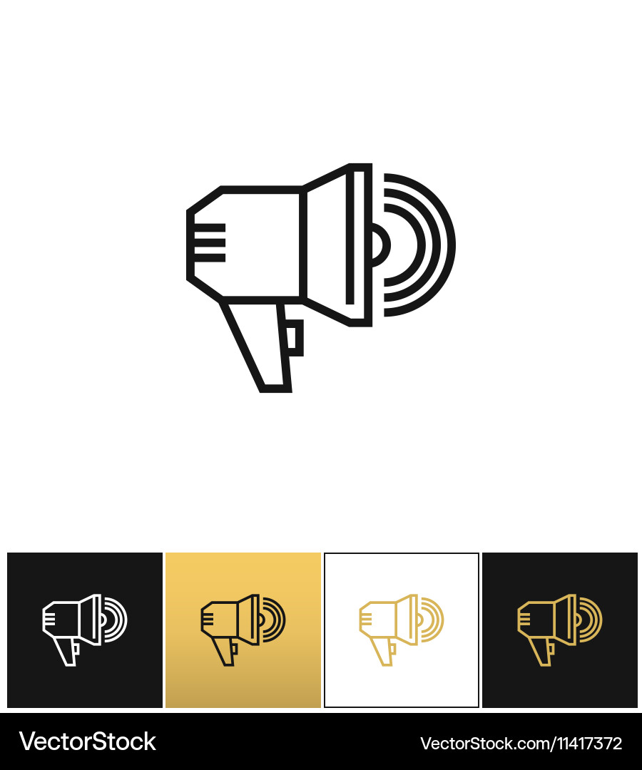 Announcement megaphone sign loudspeaker Royalty Free Vector