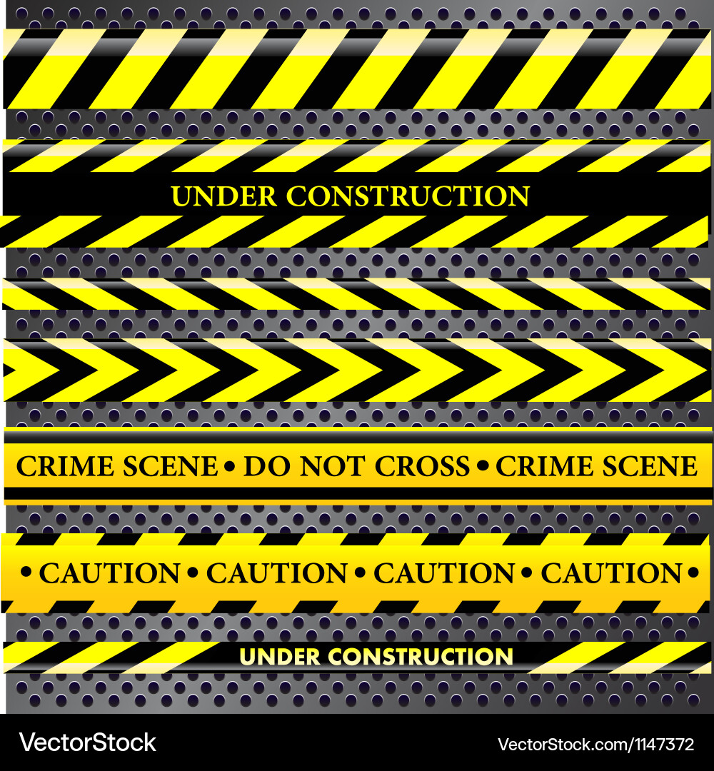 Danger & Crime Scene Lines Royalty Free Vector Image