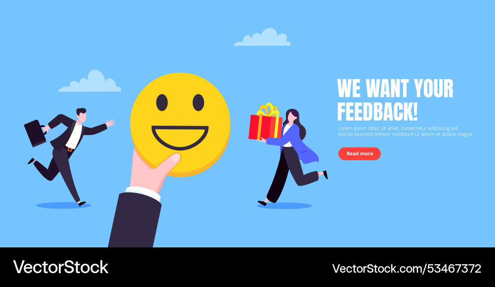 Employee wellbeing and positive emotions attitude Vector Image